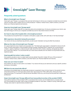 Greenlight XPS™ Laser Therapy System | Patient Education - Boston ...