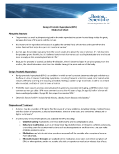 Rezūm™ Water Vapor Therapy - Media Kit - Boston Scientific