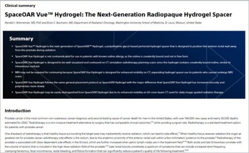 Incorporating SpaceOAR™ Hydrogel into a Urology Practice - Boston ...