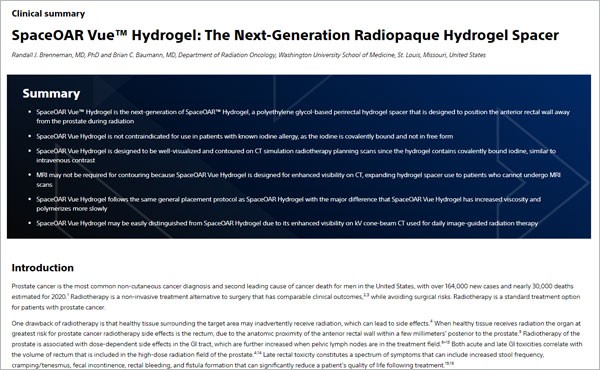 Incorporating SpaceOAR™ Hydrogel into a Urology Practice - Boston ...