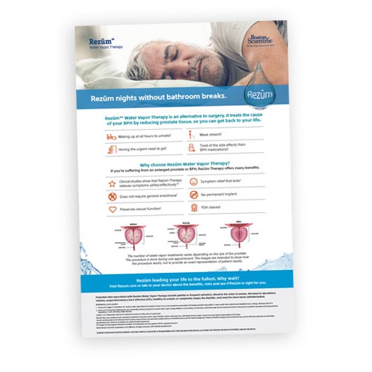 Rezūm™ Water Vapor Therapy | Patient Education - Boston Scientific