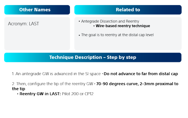 Limited Antegrade Subintimal Tracking - Boston Scientific